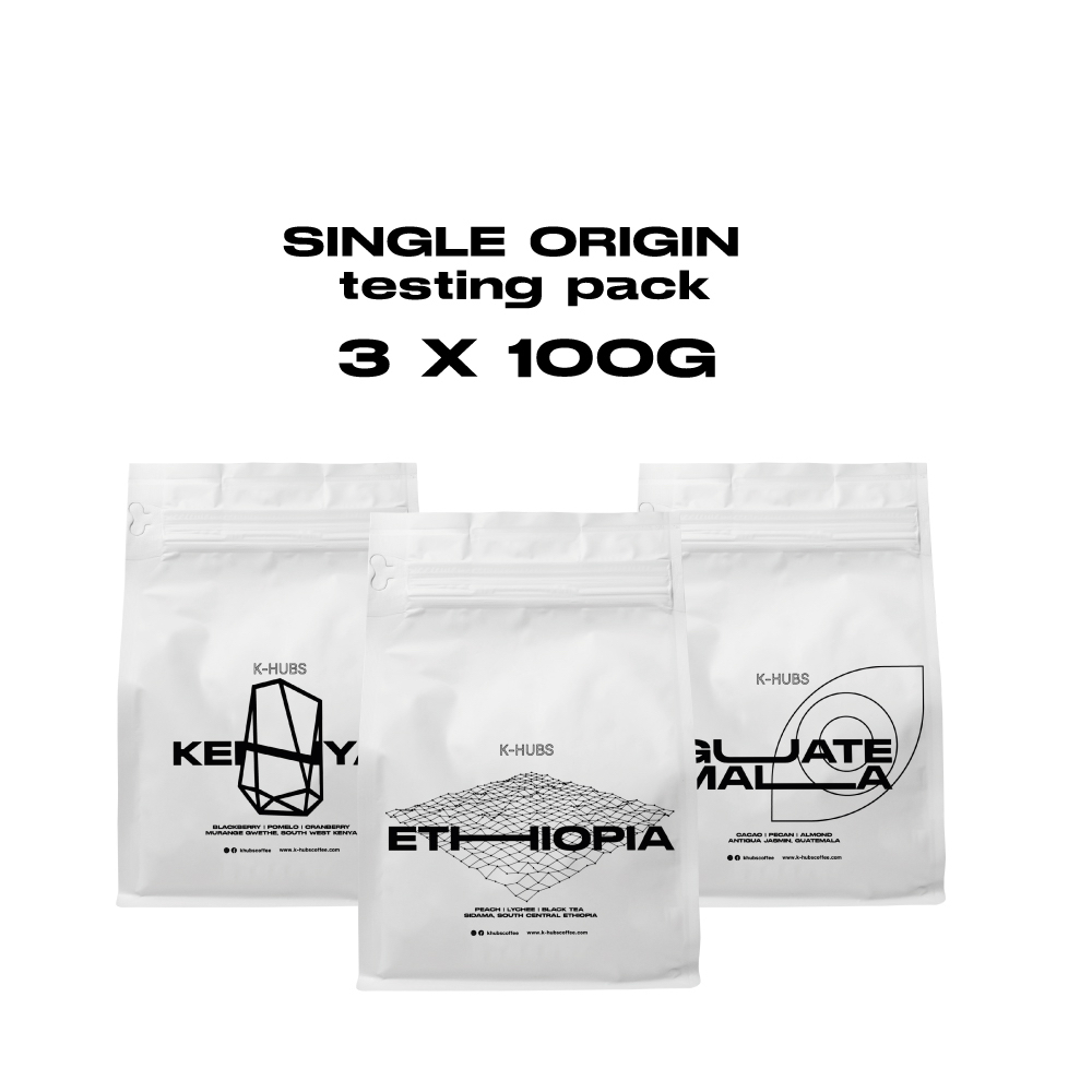 K-hubs K3 Bean Testing Pack - Single Origin 3 Packs 100g Coffee Bean ...