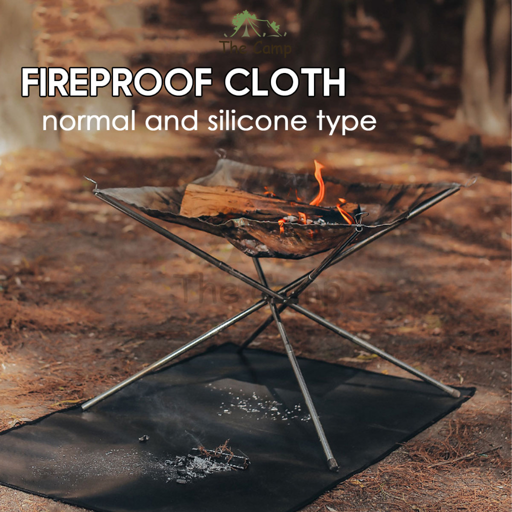 Outdoor Camping Fireproof Mat Cloth BBQ Fiberglass Fire Blanket ...