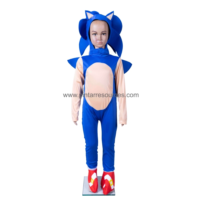 READY STOCK Cosplay Kids Children Super Sonic Superhero Costume Cartoon ...
