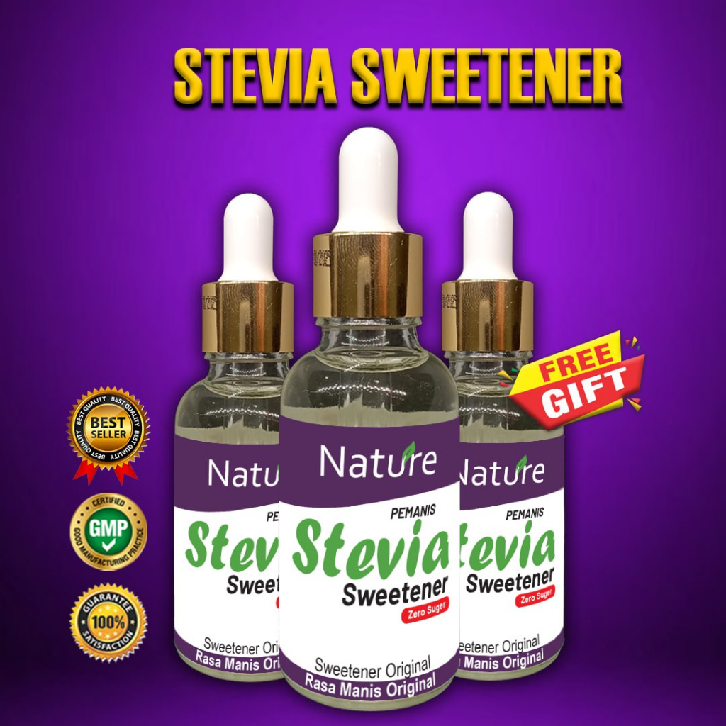Stevia 30ml D'CARE Extra Sweetener Pemanis Tanpa Gula stevia original ...