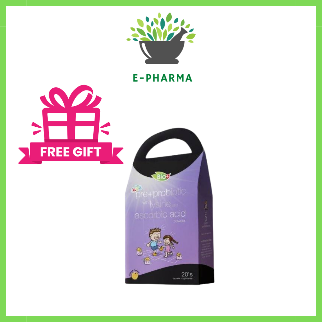 Bioplus Pre & Probiotic with Lysine and Ascorbic Acid 20s (FREE GIFT ...