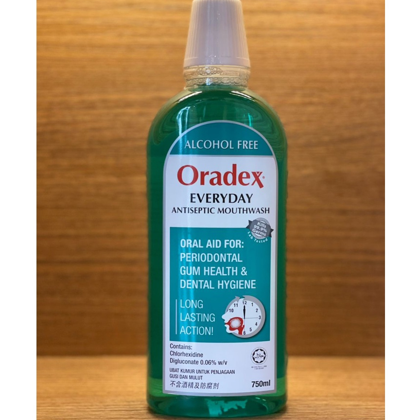 ORADEX EVERYDAY ANTISEPTIC MOUTHWASH 750ML | Shopee Malaysia
