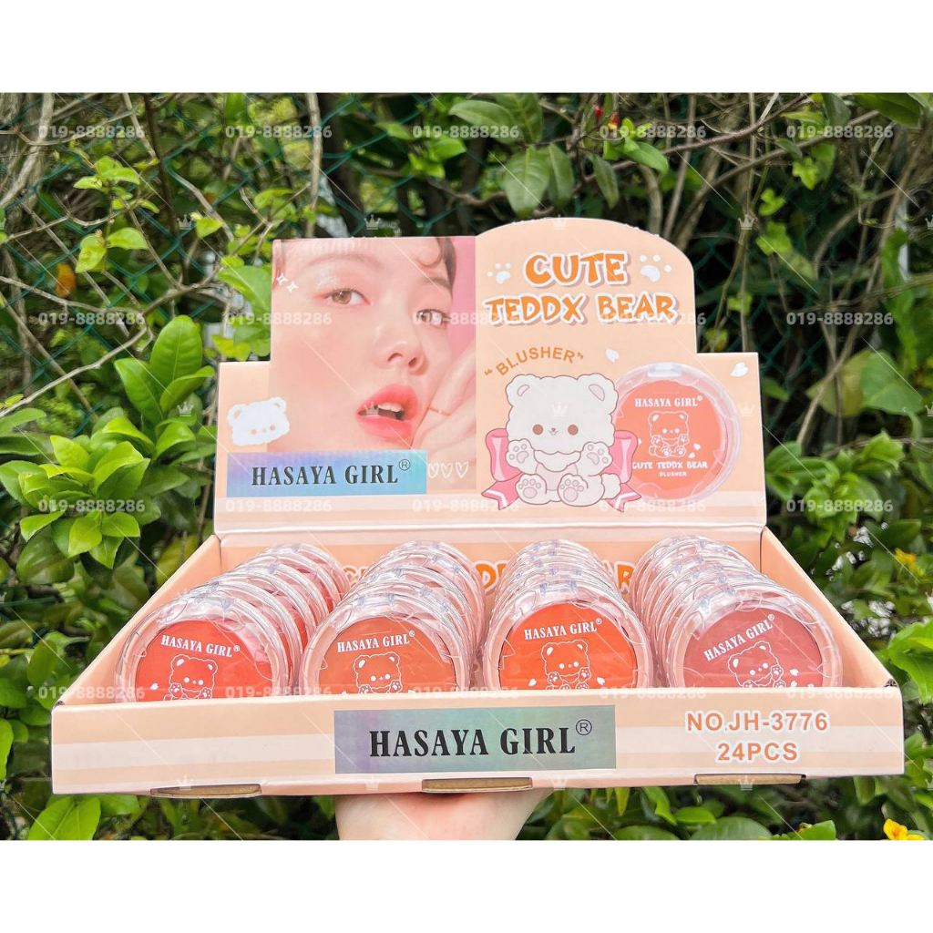 【OFFER】【ready stock】RM1.80/1 PCS hasaya girl blusher palette CUTE TEDDX ...