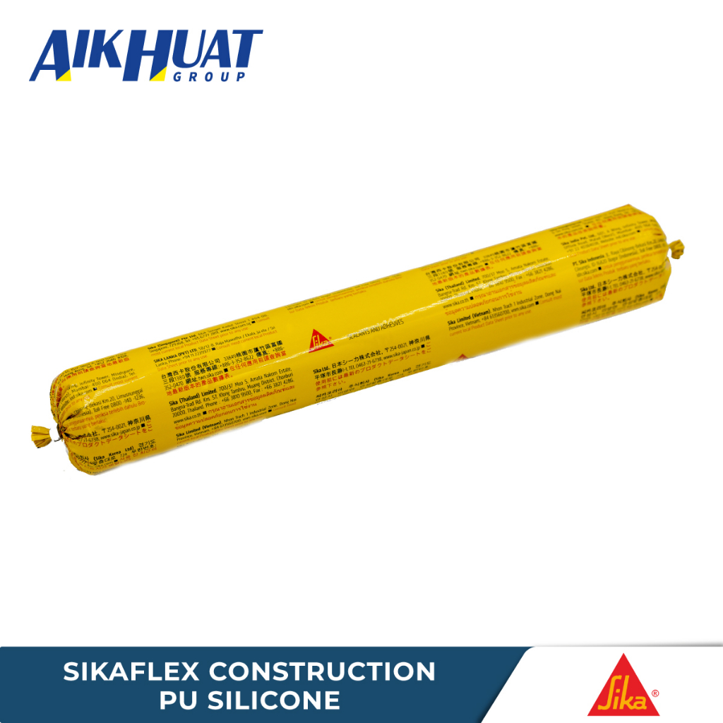 SIKA® SIKAFLEX Construction PU Silicone / AP Sealant For Building Joints (600ml) | EXP : YEAR ...