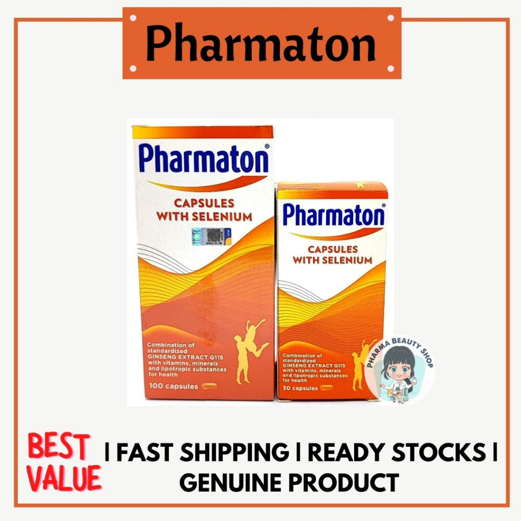[NEW PACKAGING] Pharmaton Capsules with Selenium 30s/ 100s | Shopee Malaysia