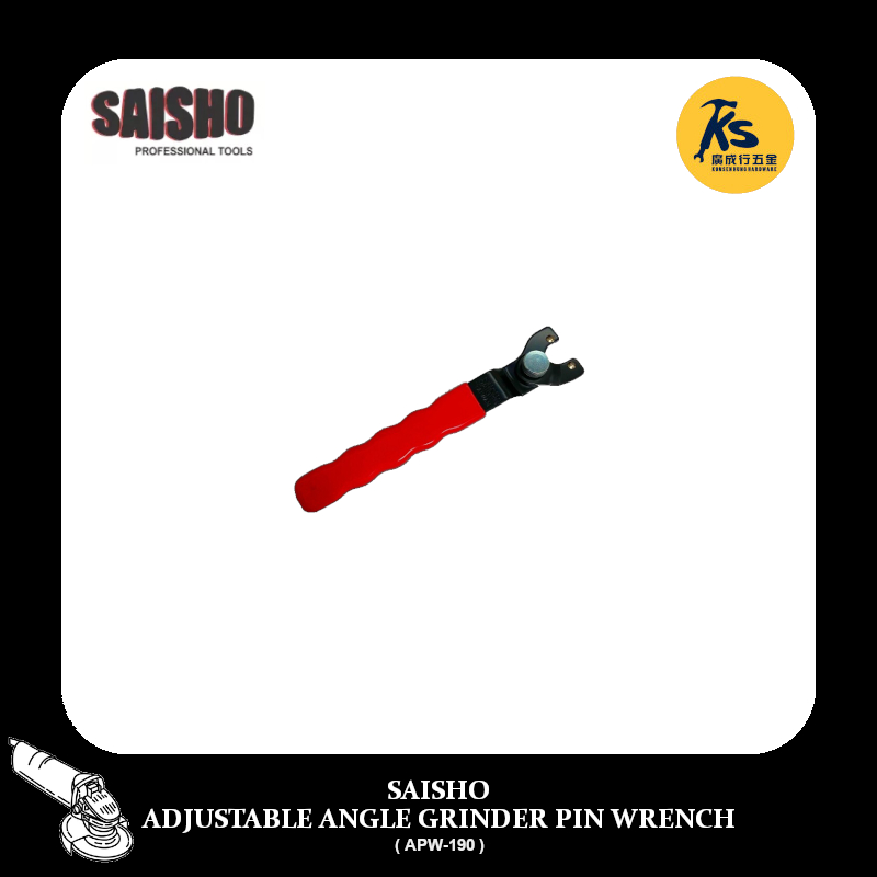 SAISHO PROFESSIONAL TOOLS Adjustable Angle Grinder Pin Wrench ( APW-190 ...