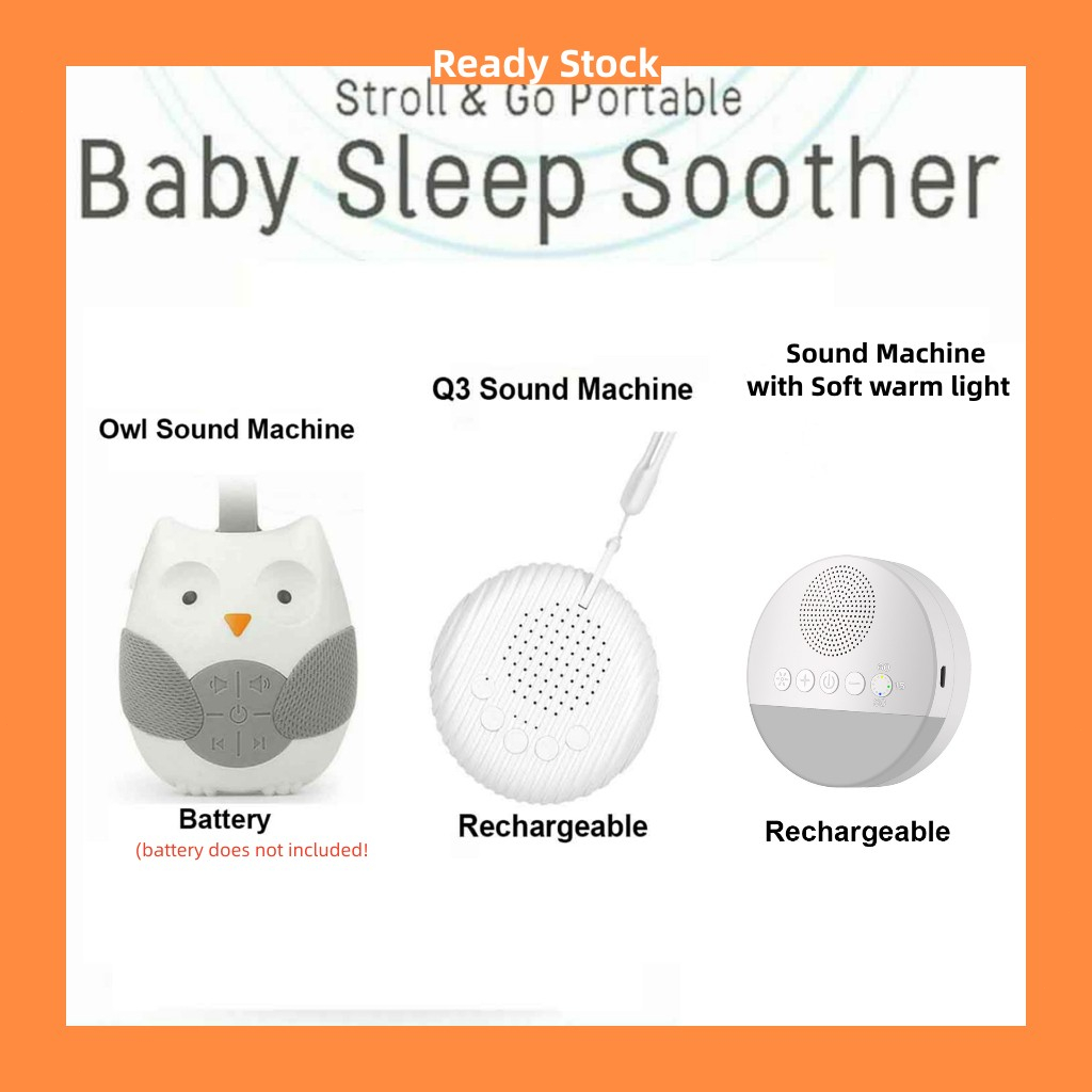White Noise Machine Q3 Rechargeable/ White Noise/ Owl Noise Baby ...