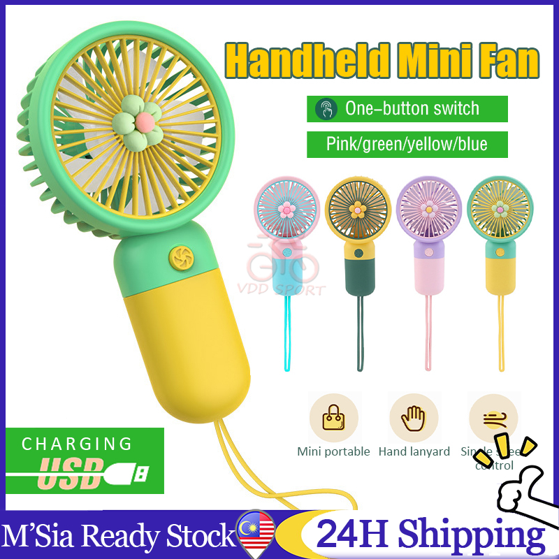 Trending Flower Portable Hand Mini Handheld Pocket Clip Fan USB Charge ...