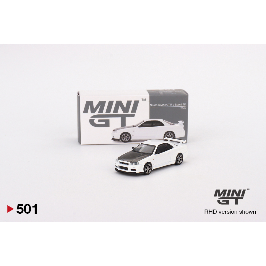 MINI GT Nissan Skyline GT-R (R34) V-Spec II N1 White | Shopee Malaysia