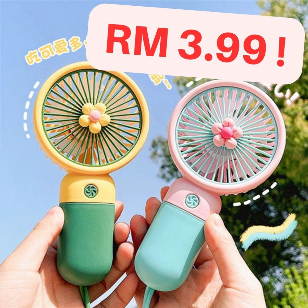 Portable Hand fan Table Mini Clip Fan USB Mini fan Desk Flower Fan ...
