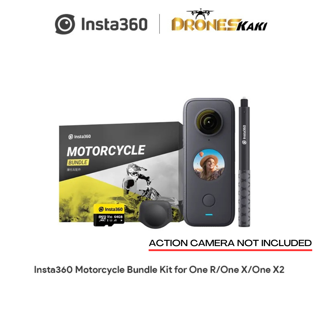 Insta360 Motorcycle Bundle Kit for One R/One RS/One X2/One X3 | Shopee ...
