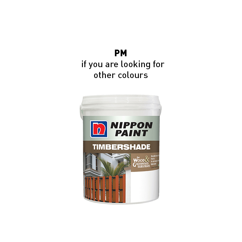5L NIPPON PAINT Timbershade Timber Shade Water Based Paint Wood Metal ...
