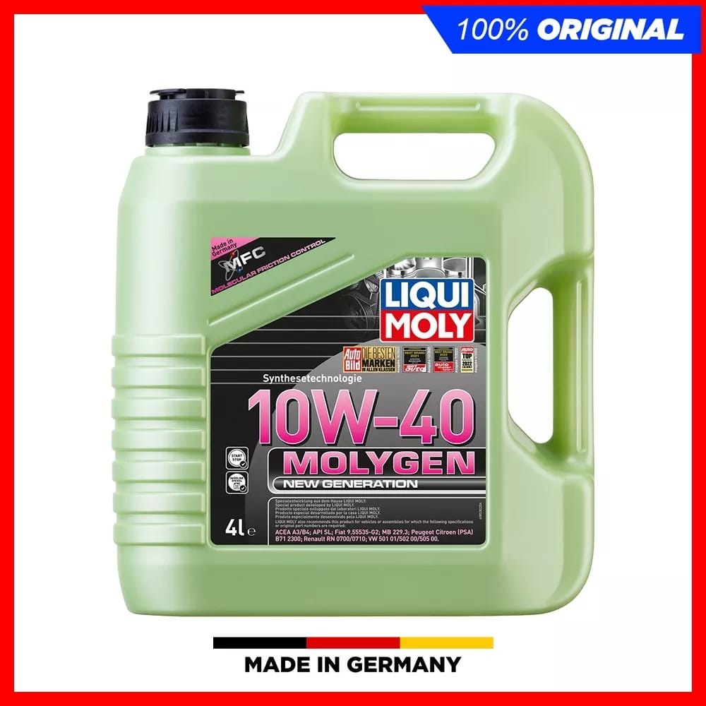 (100% Original) Liqui Moly MOLYGEN 10W40 Fully Sythetic Engine Oil (5L/4L) 10W-40 | Shopee Malaysia