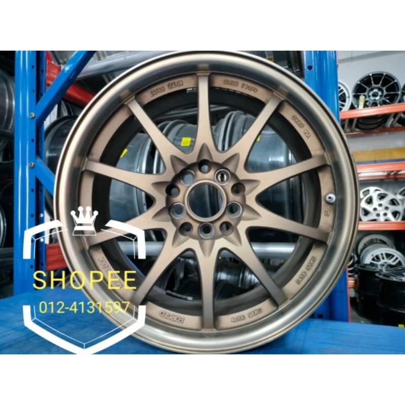 USED SPORT RIM 17 INCH 10X100/114.3PCD RAY CE28 RM200 1 BIJI (NO SET ...