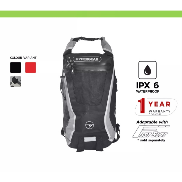 Hypergear Dry Pac Tough 20L (Waterproof / Hiking Backpack / Outdoor Bag ...