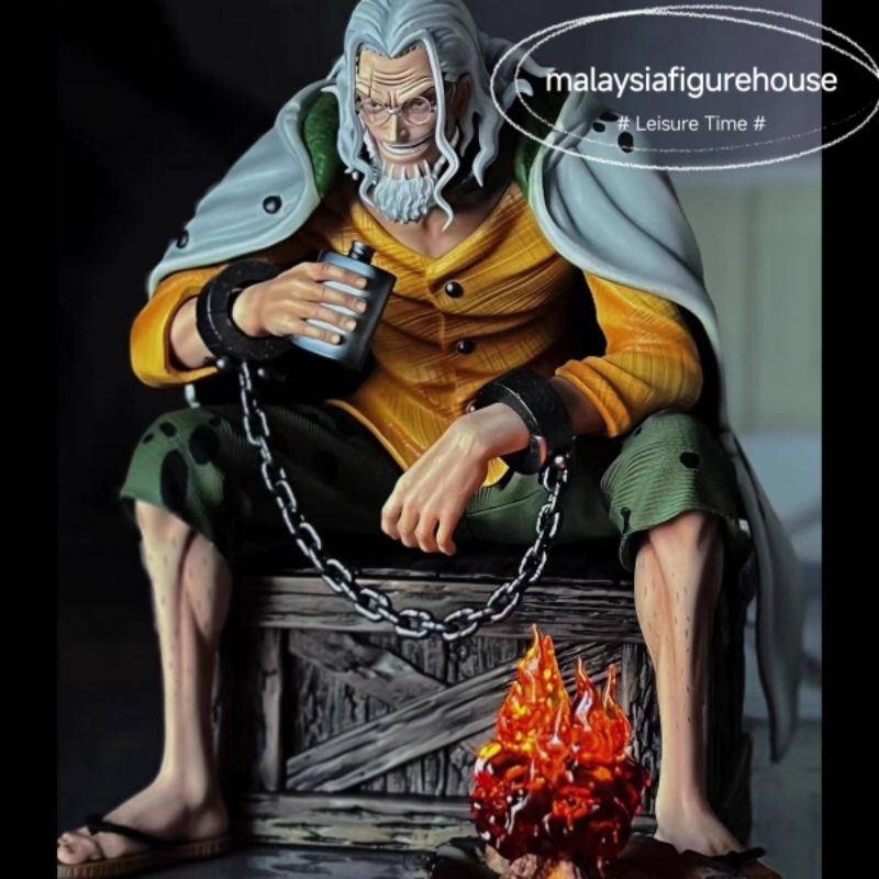 🔥READY STOCK🔥ONE PIECE BT SILVERS RAYLEIGH SITTING LUFFY MASTER COPY ...