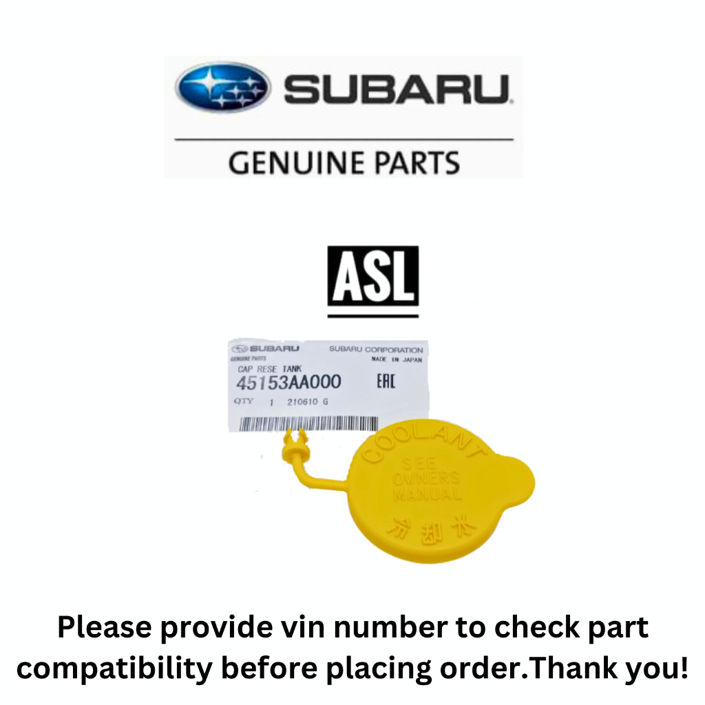 45153AA000 Genuine Subaru Coolant Reserve Tank Cap BRZ Exiga XV ...