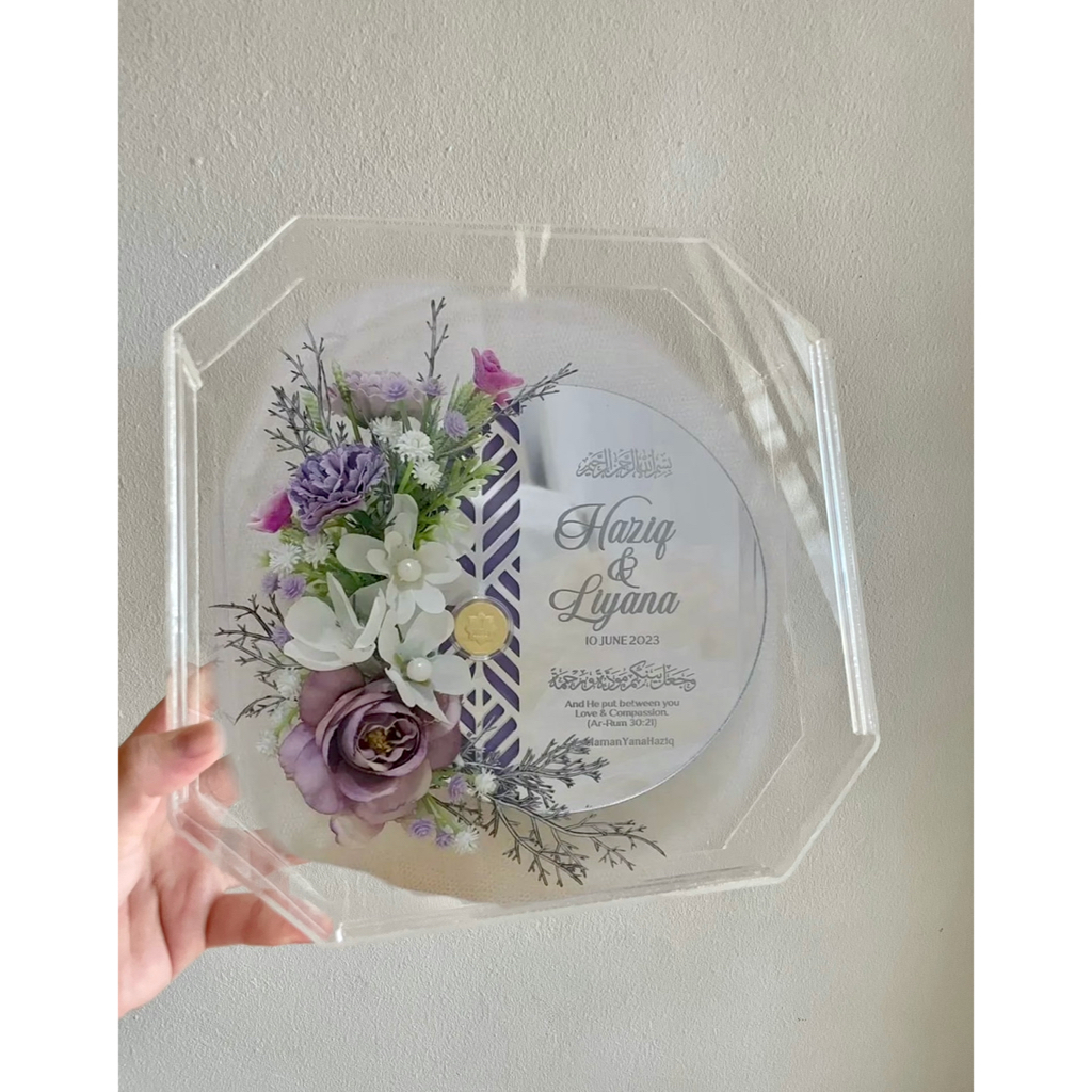 Frame Acrylic Duit Hantaran Kahwin / Frame duit mas kahwin/acrylic ...