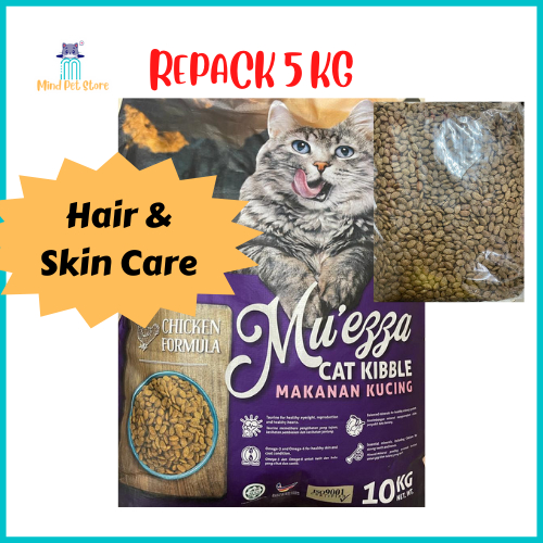 Repack 5kg Muezza Cat Food/Makanan Kucing (Hair&Skin Care) | Shopee ...