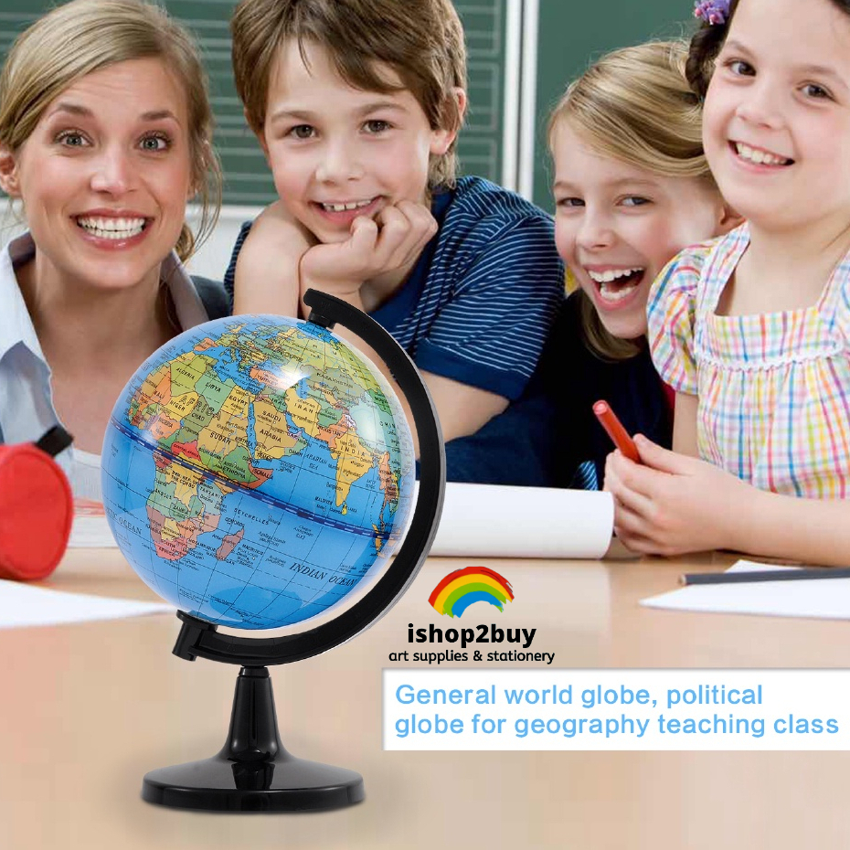 Globe World Map Globe Earth 360 Degree Desktop Rotating World Atlas ...