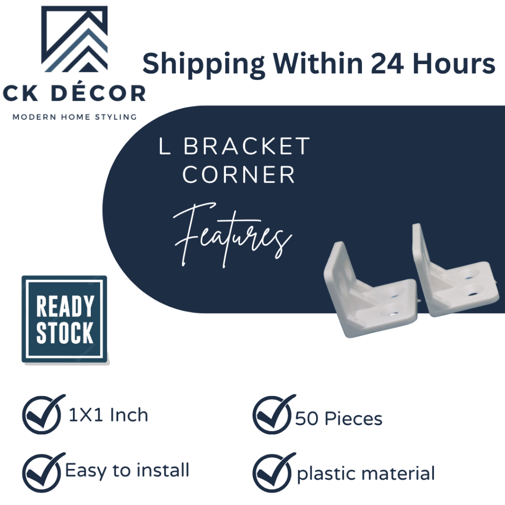 1X1 Inch L Bracket Corner, Plastic X (100PCS) | Shopee Malaysia