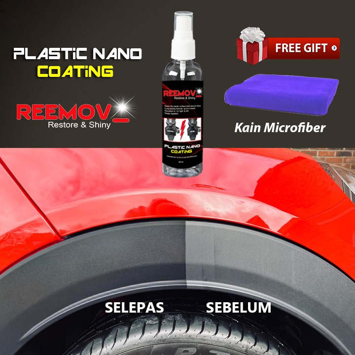 [READY STOCK] REEMOV Plastic Nano Coating Original Restore Warna ...