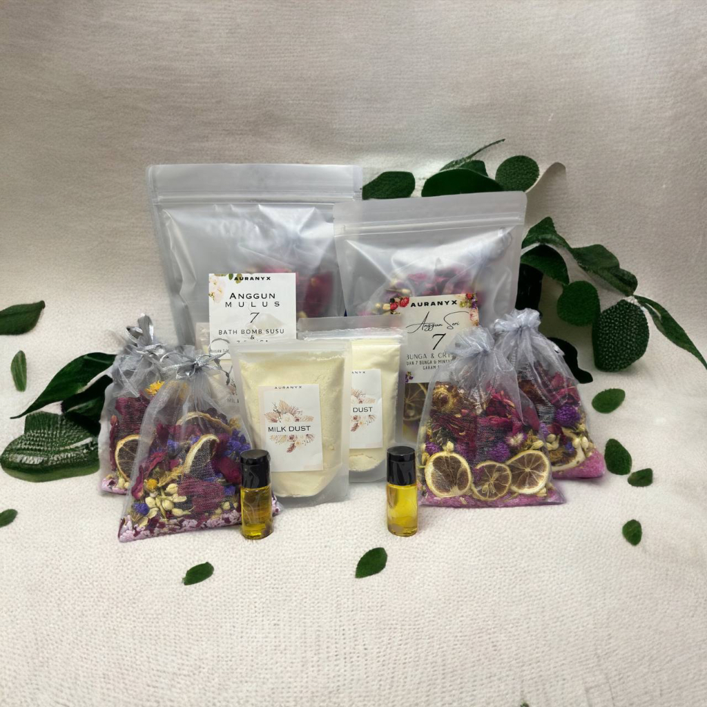 COMBO ANGGUN MULUS 7 & ANGGUN SERI 7 MANDI BUNGA MANDI SUSU MILK BATH ...