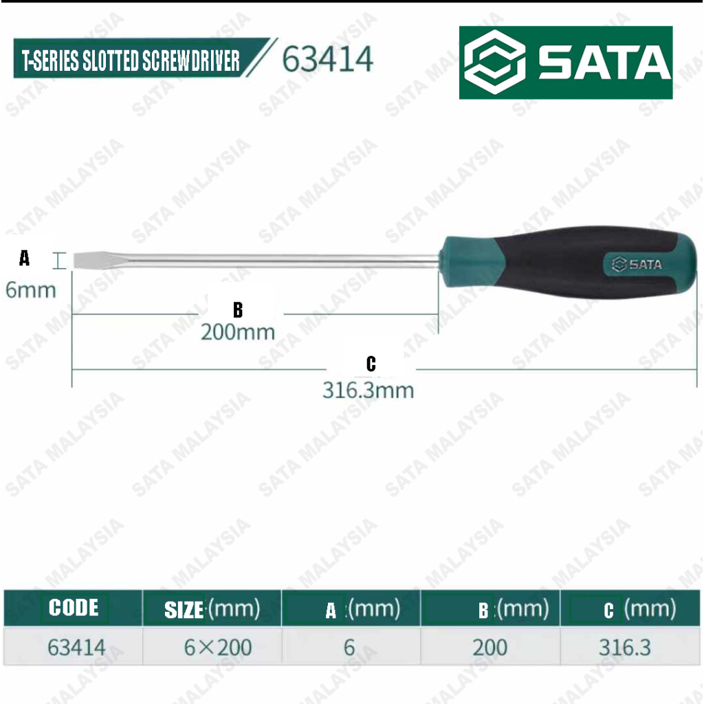 SATA T-Series Screwdriver Philips Screwdriver Slotted Screwdriver/Cross ...