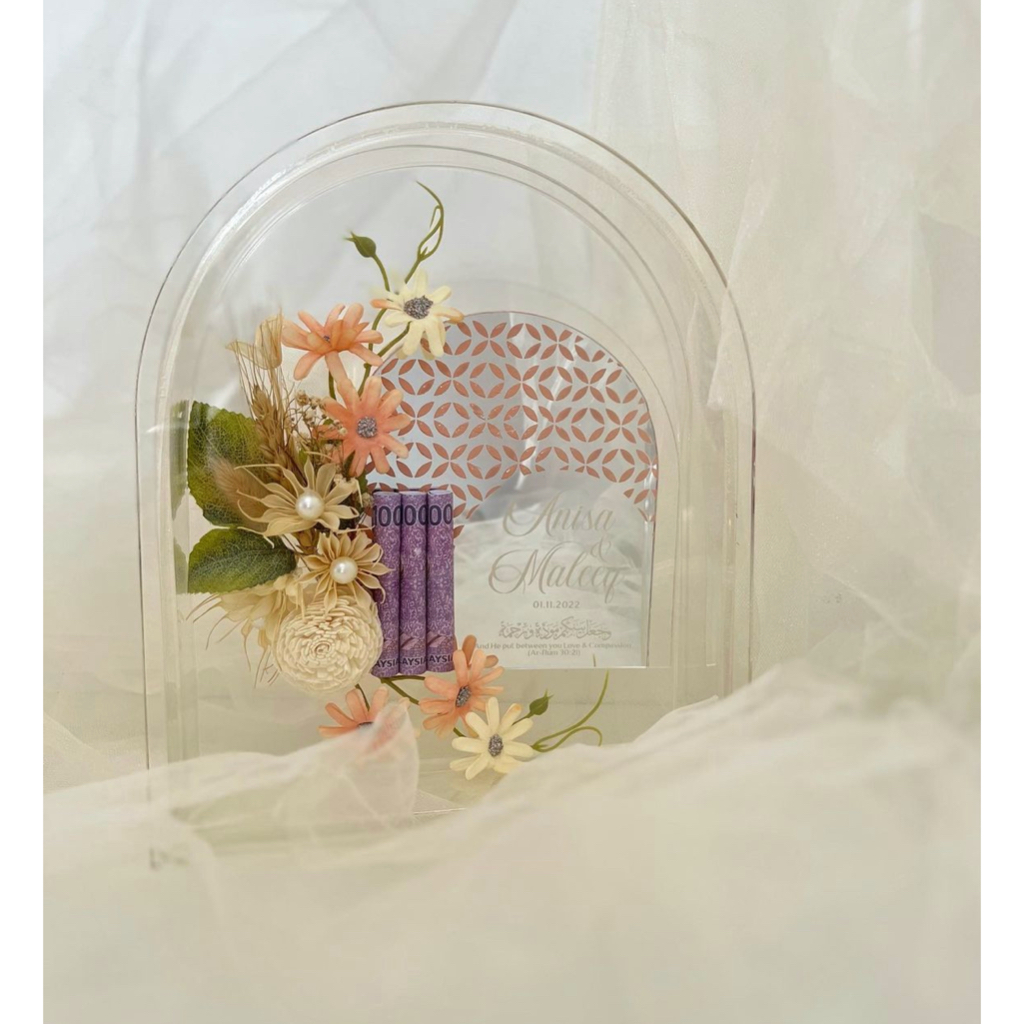 ️ ️Lid Window Frame Acrylic Duit Hantaran Kahwin / Frame duit mas ...