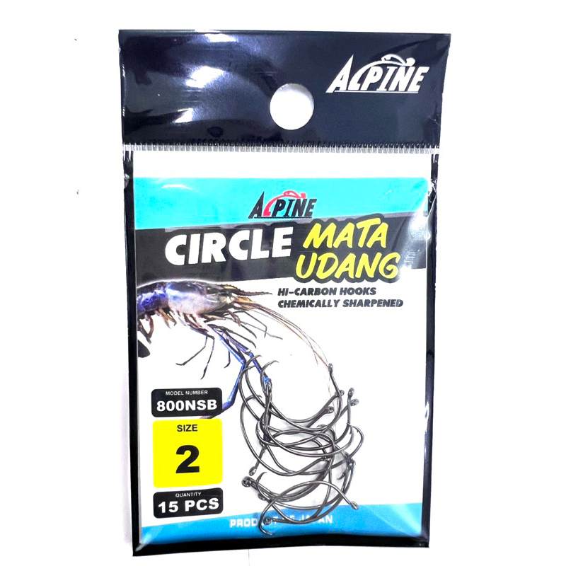 ALPINE PRAWN HOOK 800NSB Mata Kail Udang Maut Mata Maut Mata Kail Udang ...