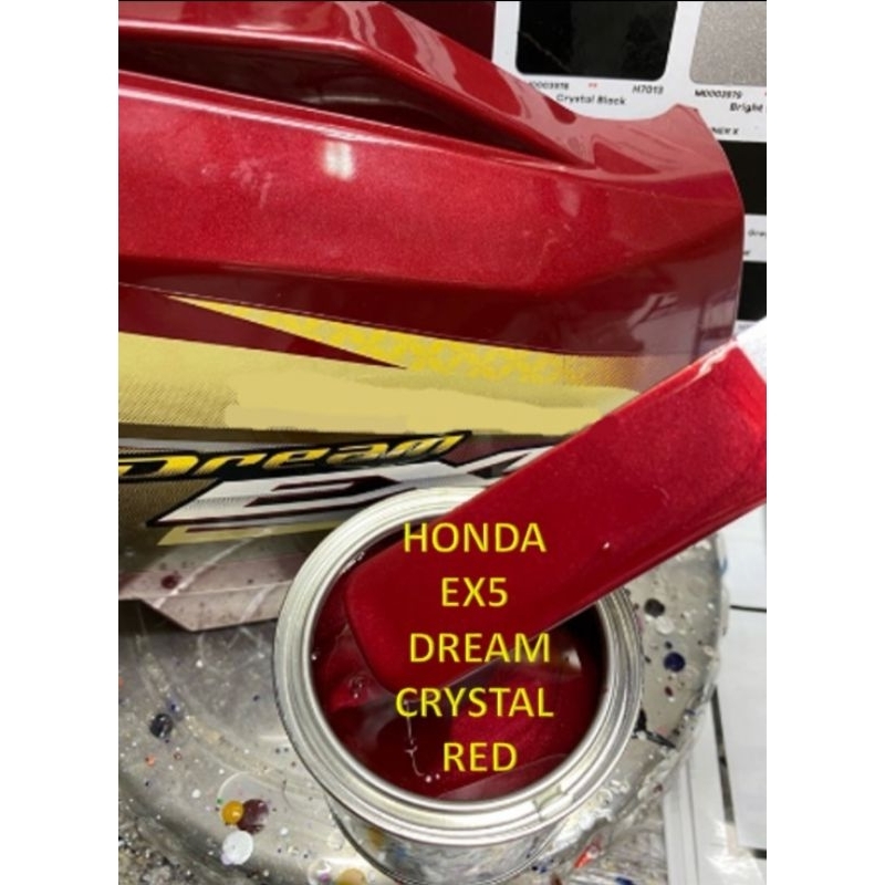 HONDA EX5 DREAM CRYSTAL RED** 2K MOTORCYCLE PAINT/ CAT MOTORSIKAL ...