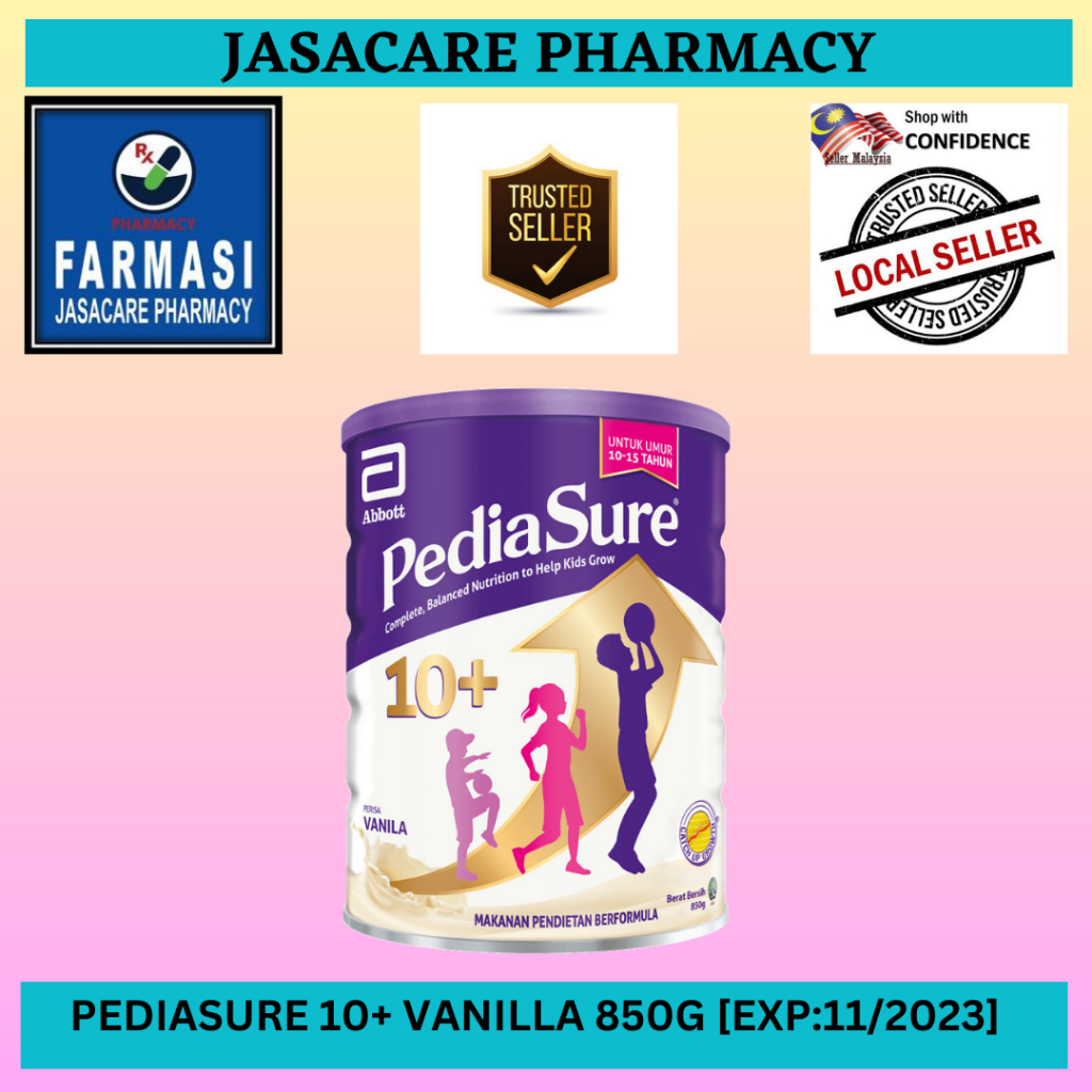 Pediasure 10 + Plus Vanilla 850g (EXP 11/23) | Shopee Malaysia
