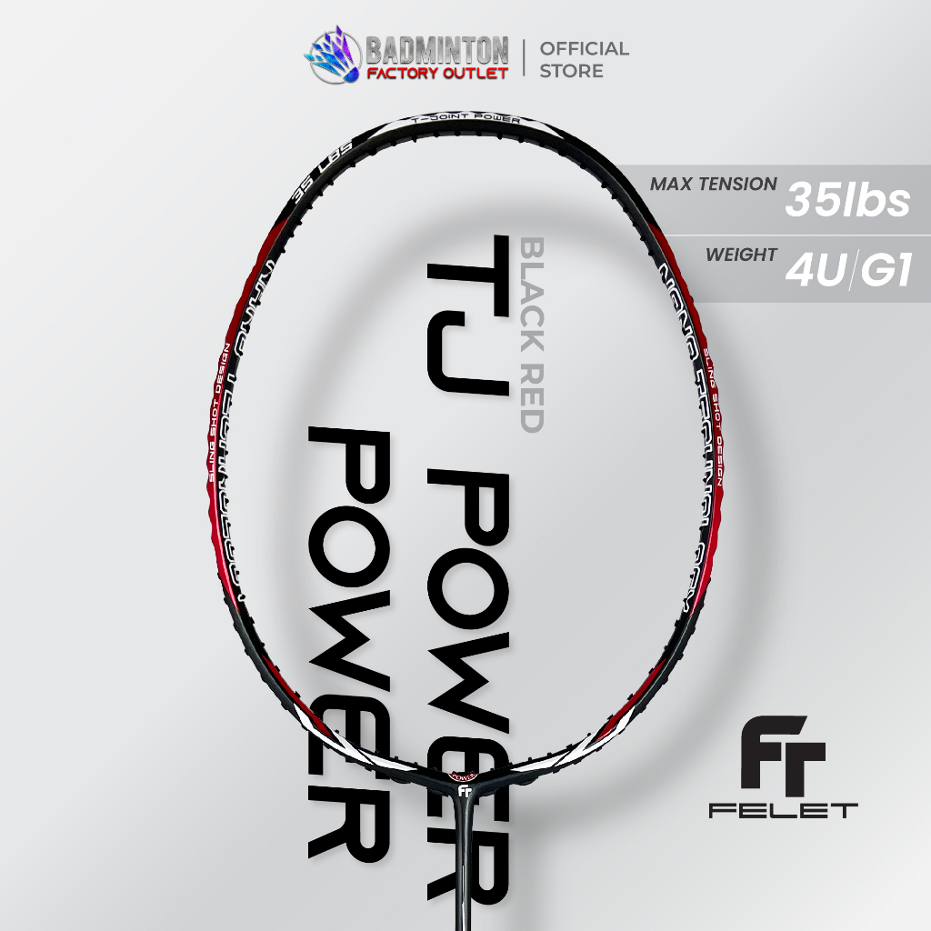 [free String And Grip Stringing] Felet Tj Power Power Black Red
