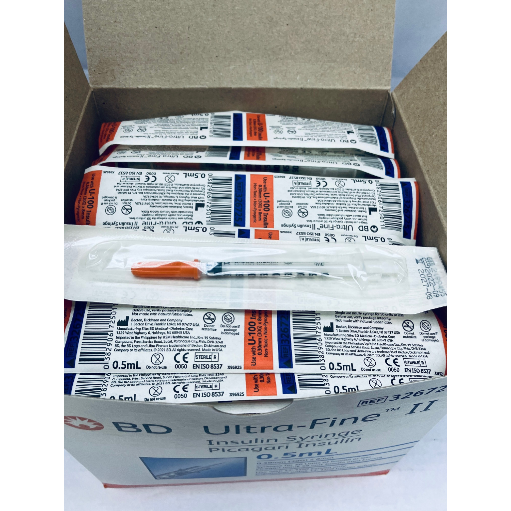 BD Ultra-Fine 0.5ml Insulin Syringe 1 Packet (10s) | Shopee Malaysia