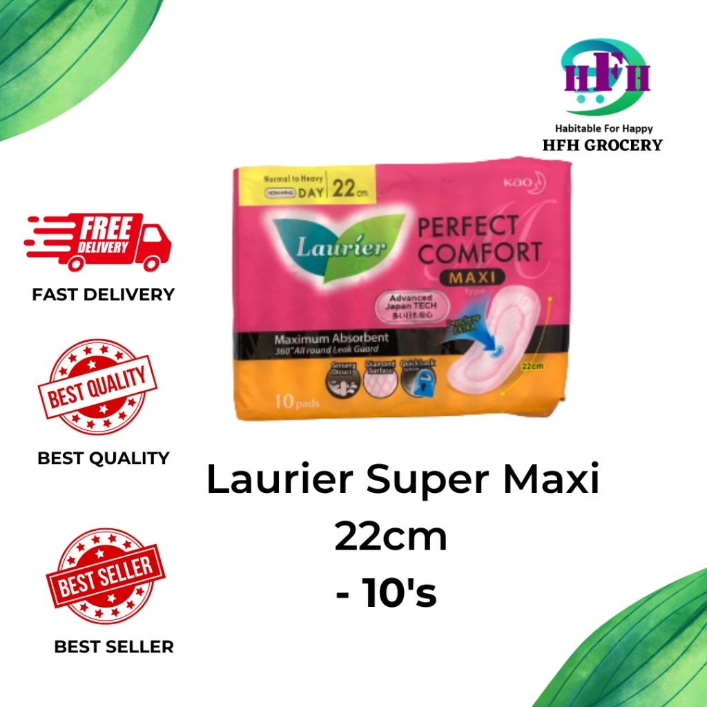 🔥Laurier Super Maxi 22cm (10's)🔥 | Shopee Malaysia