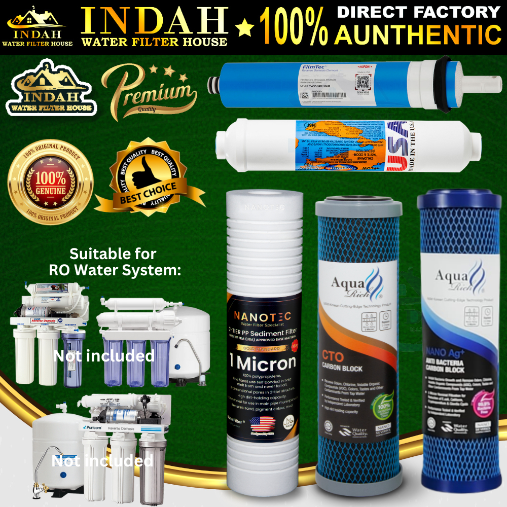 RO Water Filter Refill or Filter Replacement Set for RO Water System ...