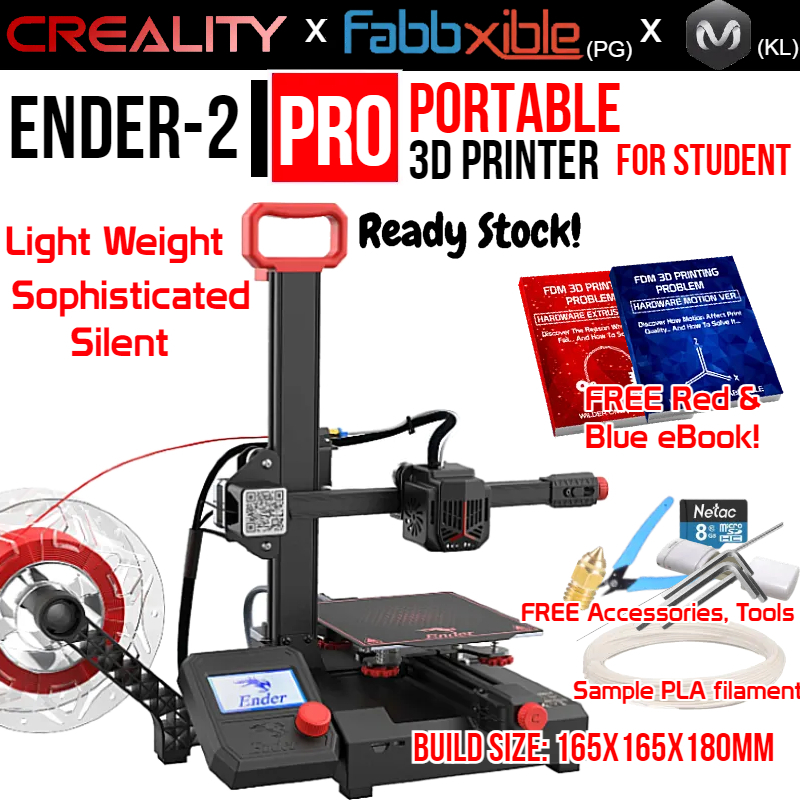 Creality Ender 2 Pro Lightweight Beginner 3D Printer | Shopee Malaysia
