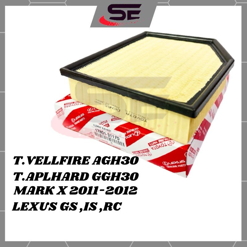 Toyota Air Filter Vellfire AGH30 Alphard GGH30 Air Filter Replacement ...
