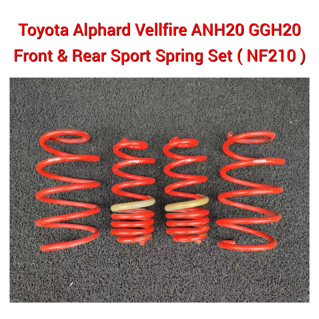 Toyota Alphard Vellfire ANH20 GGH25 Sport Spring Set ( NF210 Japan ...