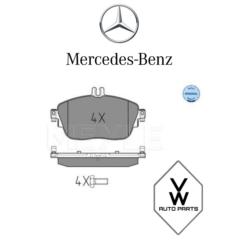 ( 100% ORIGINAL TEXTAR ) FRONT DISC BRAKE PAD SET MERCEDES BENZ W176 ...