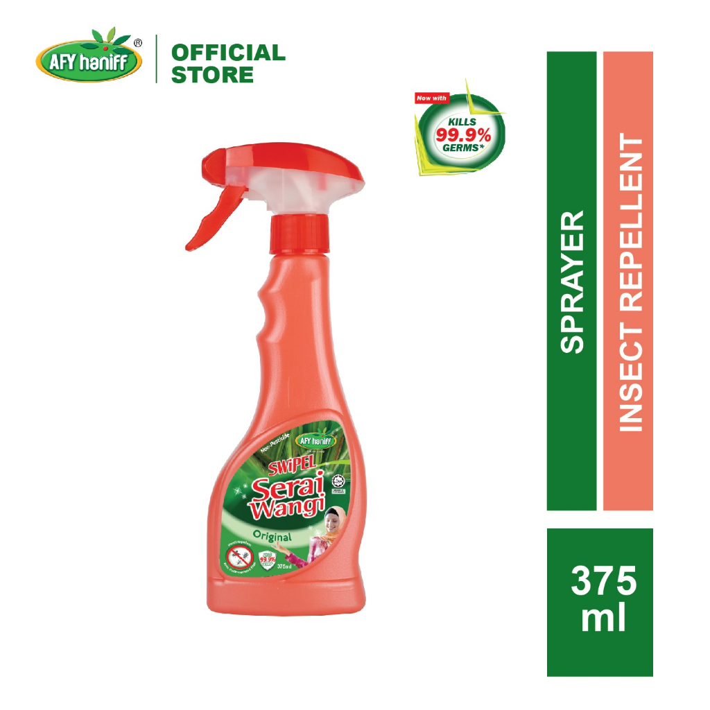 Serai Wangi Spray 375ml by AfyHaniff SWiPEL® Semburan Halau Lalat Lipas ...