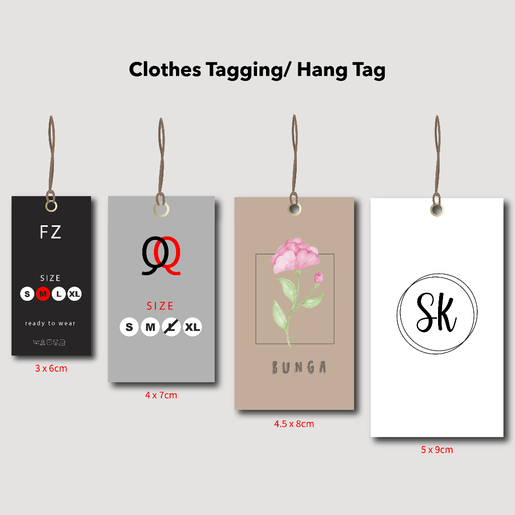Clothes tagging / hang tag / clothes card customized paper hang tag ...