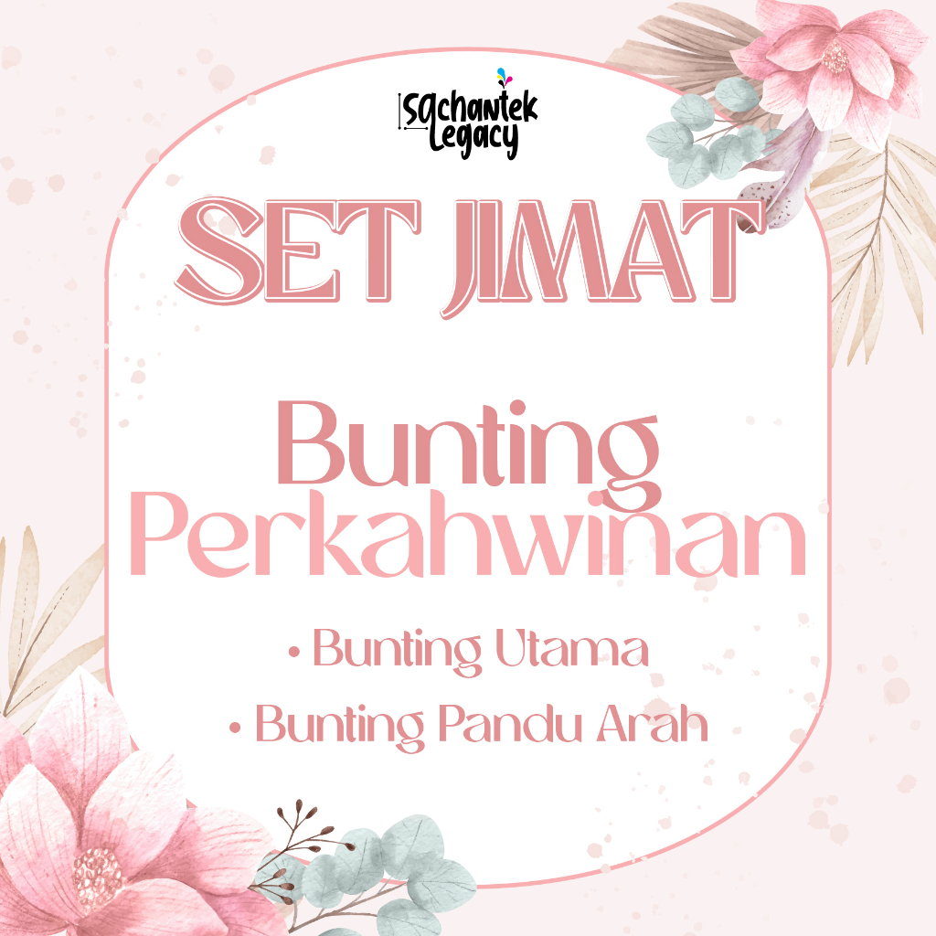 BUNTING PERKAHWINAN (SET JIMAT) | Shopee Malaysia