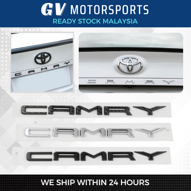 READY STOCK Toyota Camry Emblem Logo Rear Trunk Badge New Camry ...