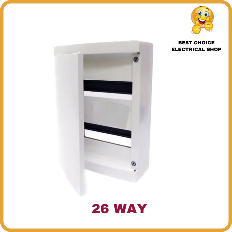 26 Way PVC MCB Box (Miniature Circuit Breaker Box) | Shopee Malaysia