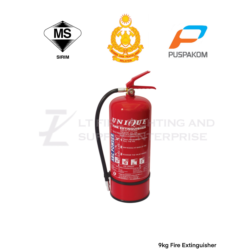 🧯 9KG ABC Dry Powder Fire Extinguisher + BOMBA Certificate (2025)/9KG ...