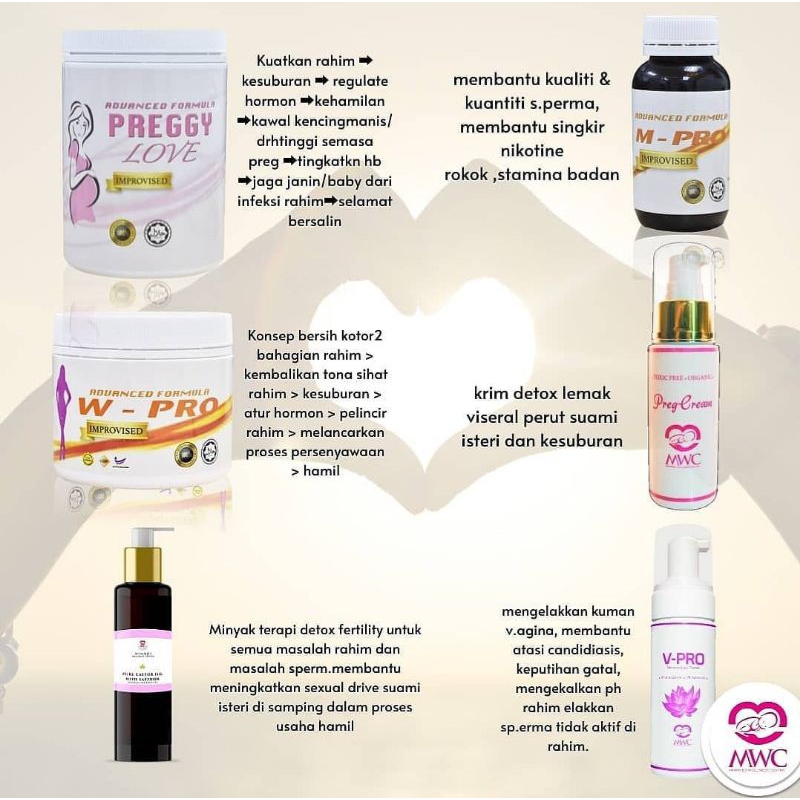 KOMBO 4 BOTOL- PREGGY LOVE, MPRO, WPRO,MOM'S DAILY | Shopee Malaysia