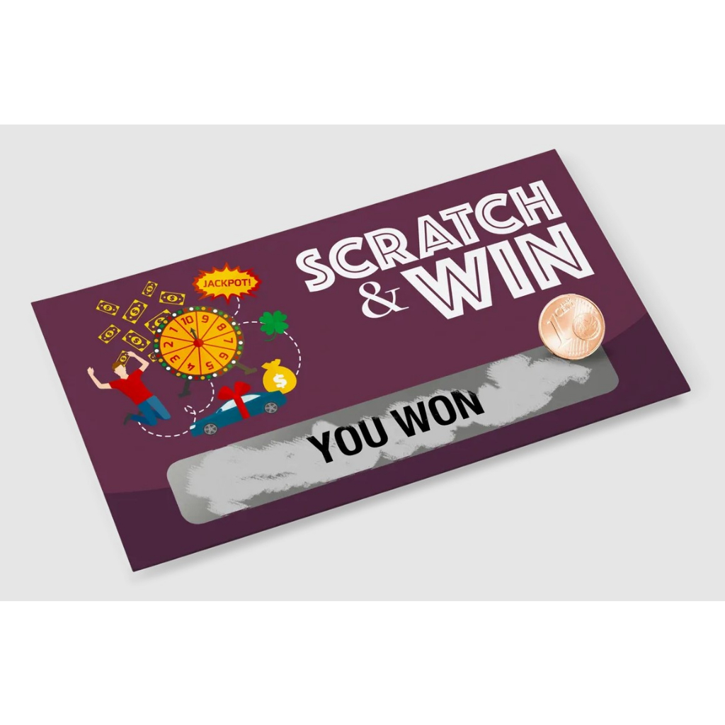 Custom Scratch Card - Lucky Scratch Card | Shopee Malaysia
