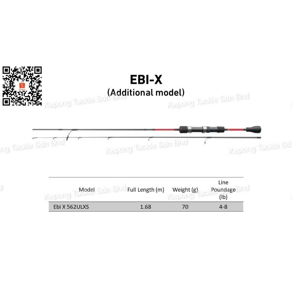 2023 DAIWA EBI X 562ULXS EBI ROD/ ROD Udang | Shopee Malaysia