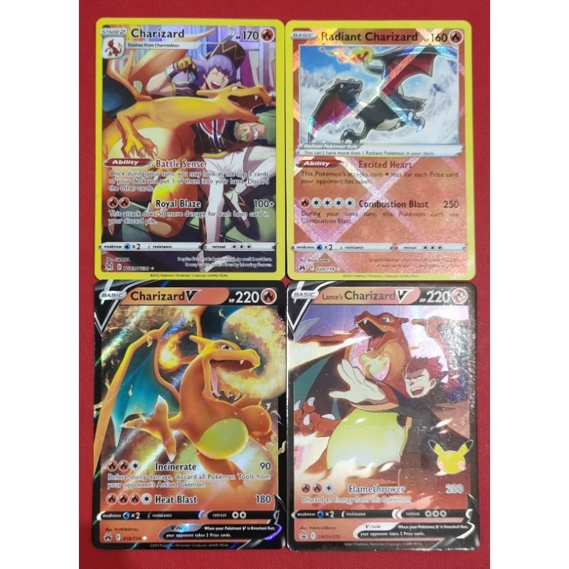 Pokémon Charizard[set]🔥- Charizard / Charizard V / Radiant Charizard ...